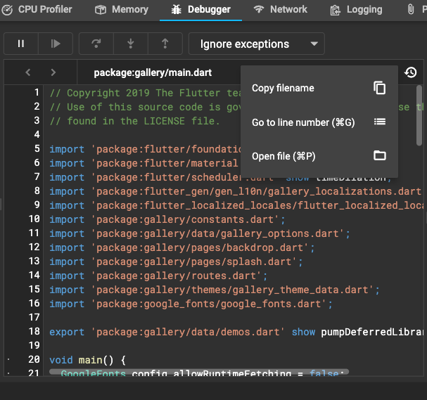 Add Ability To Copy File And Package From Debugger By Coderdake · Pull Request 4147 · Flutter 