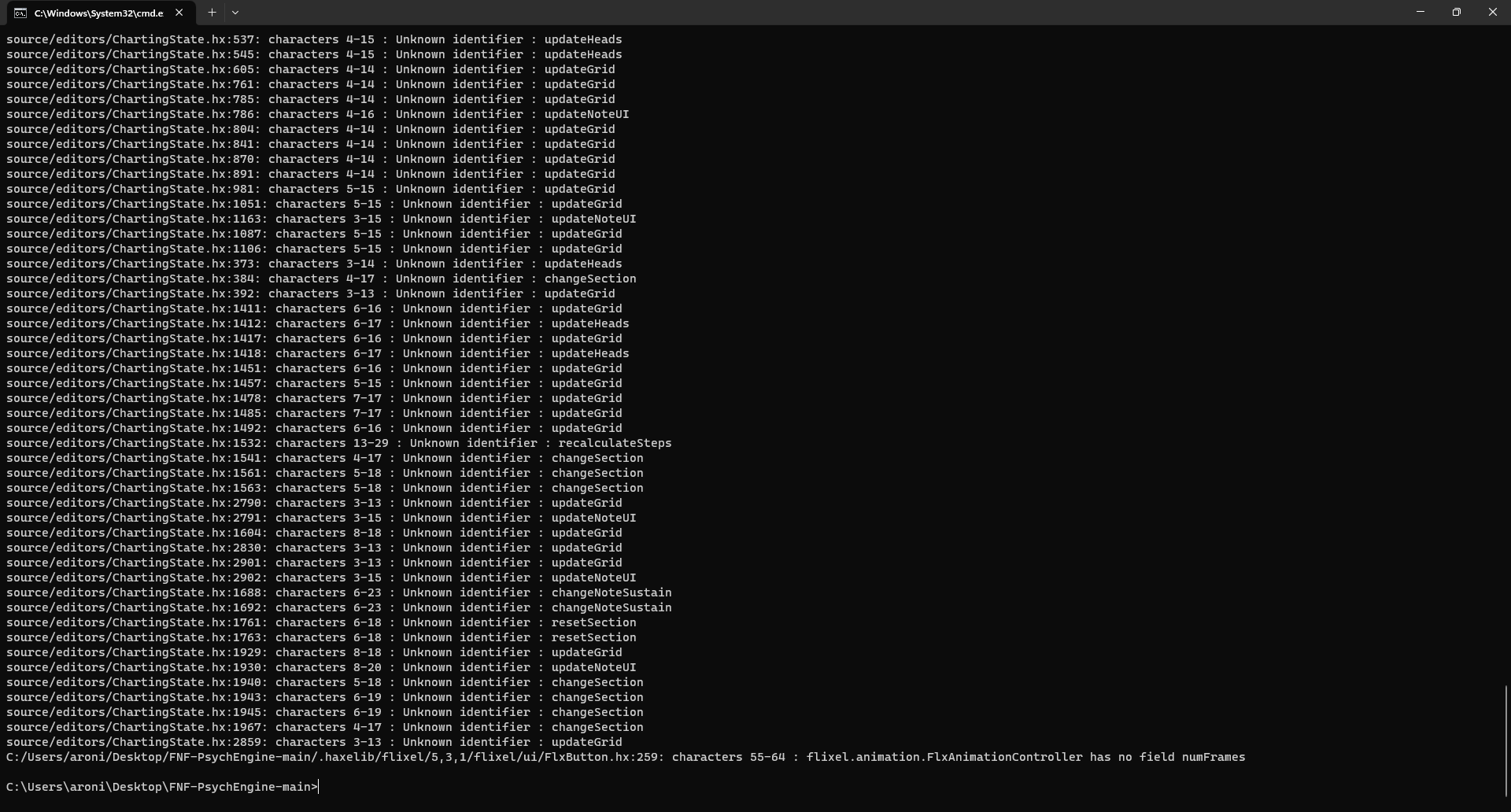 I just got a billion new errors with chartingstate when trying to compile · Issue #12706 ...
