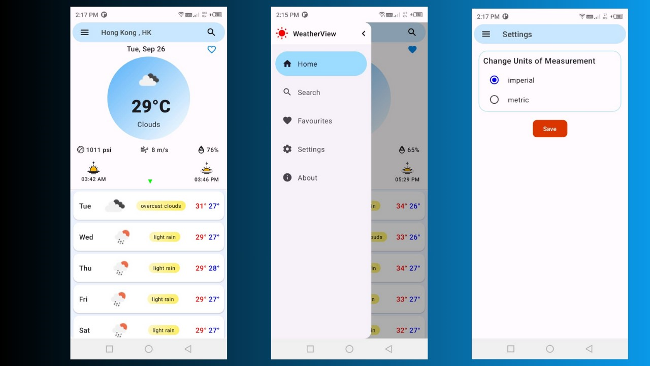 Github Sayandberaweatherview The Weather View App Built With Jetpack Compose Delivers