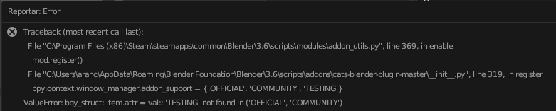 error activating a plugin · Issue #620 · absolute-quantum/cats-blender-plugin · GitHub