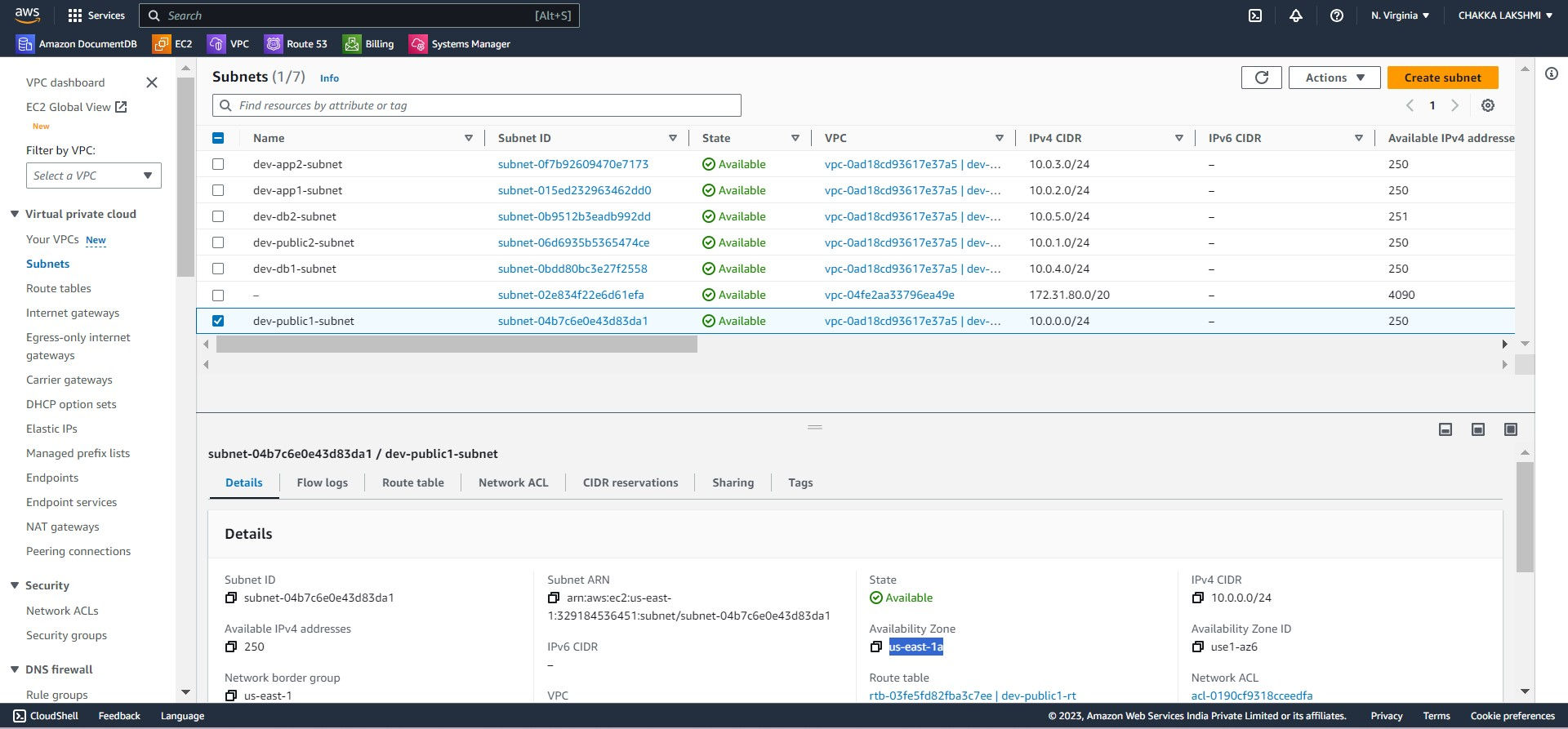 creating ELBv2 application Load Balancer (dev-alb-public): ValidationError: At least two subnets ...