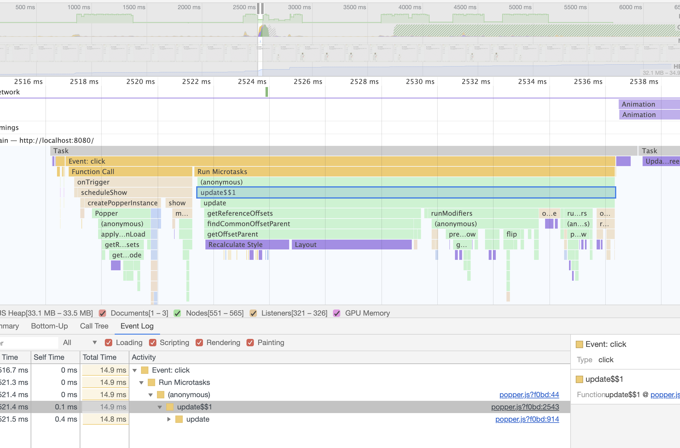 It is slow when first triggered to show. · Issue #640 · atomiks/tippyjs · GitHub
