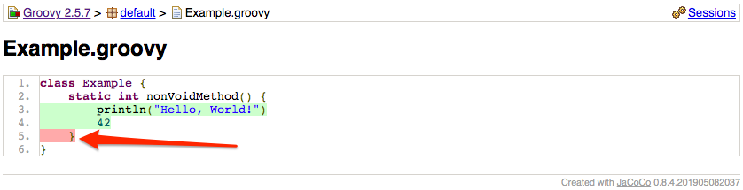 Groovy 2.5.5 unreachable line in byte code · Issue #884 · jacoco/jacoco ...