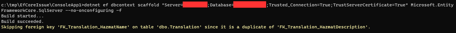 EF Core 6 and newer scaffolding skips foreign keys on tables with multiple references · Issue ...