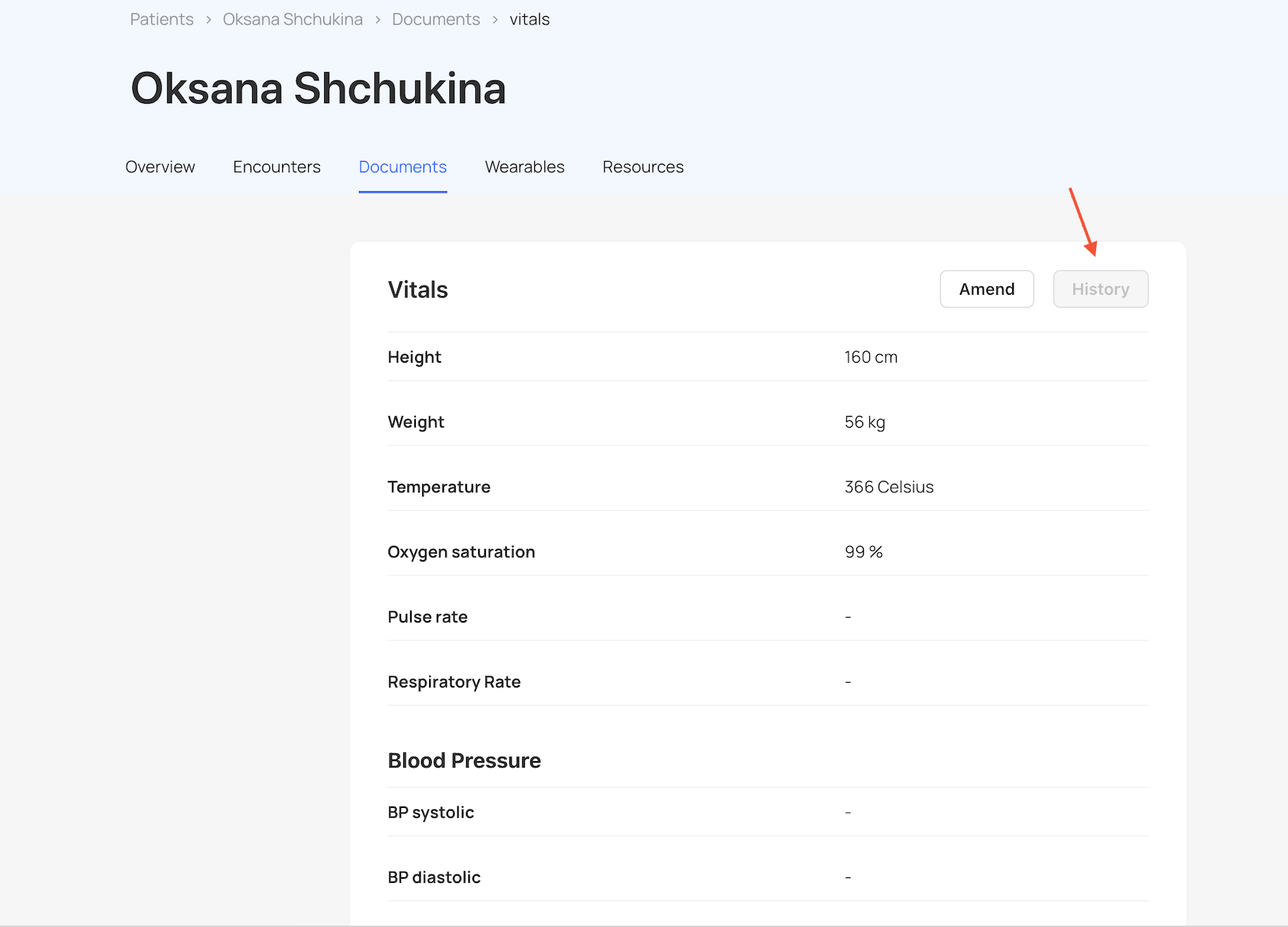 Document's history is anavailable · Issue #170 · beda-software/fhir-emr · GitHub