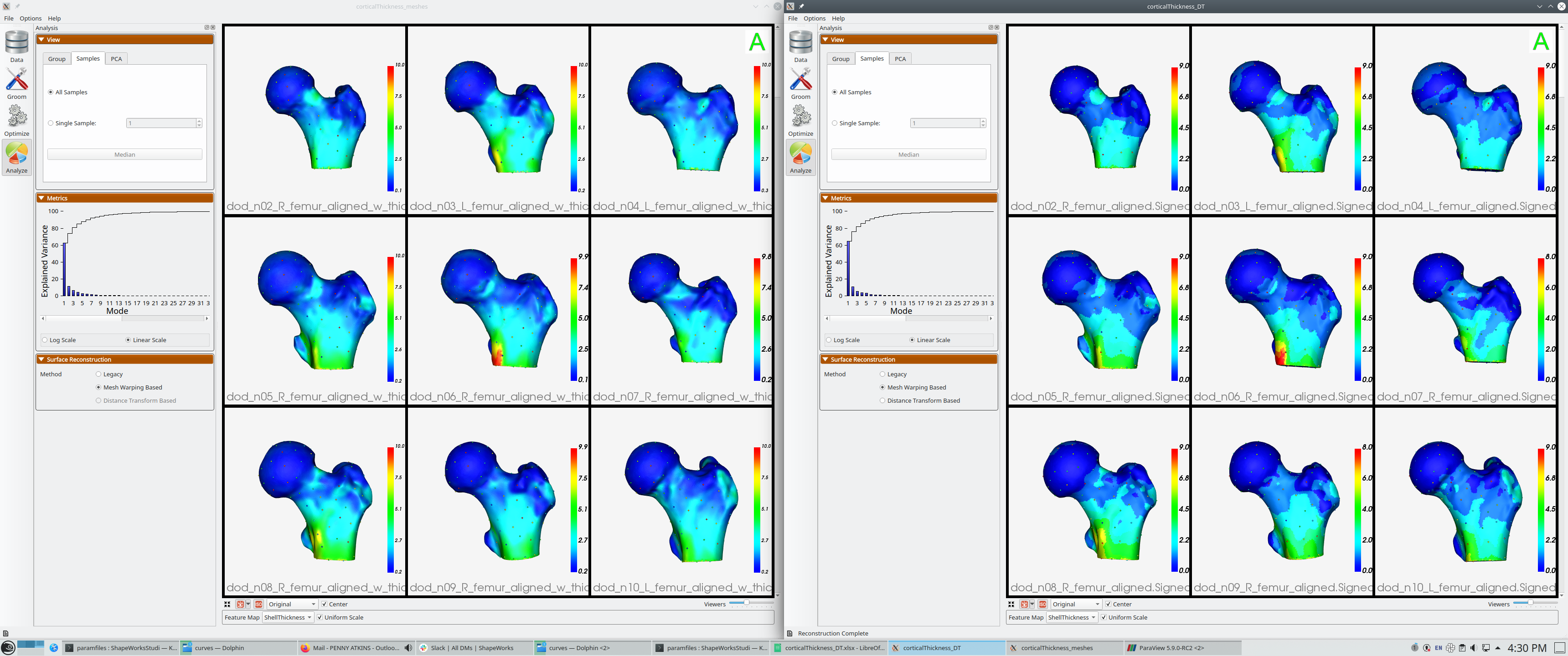 Feature data from nrrd appears binned in Studio · Issue #1390 · SCIInstitute/ShapeWorks · GitHub