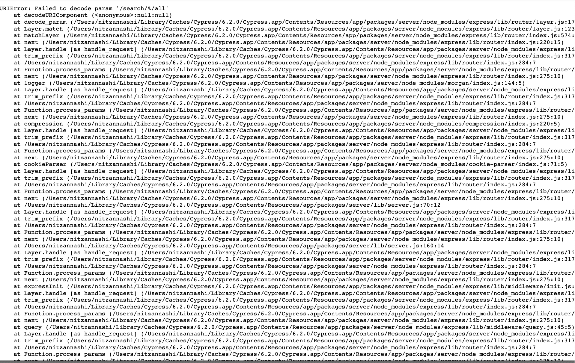 `cyvisit` Fail On Malformed Uri · Issue 16304 · Cypress Iocypress · Github 