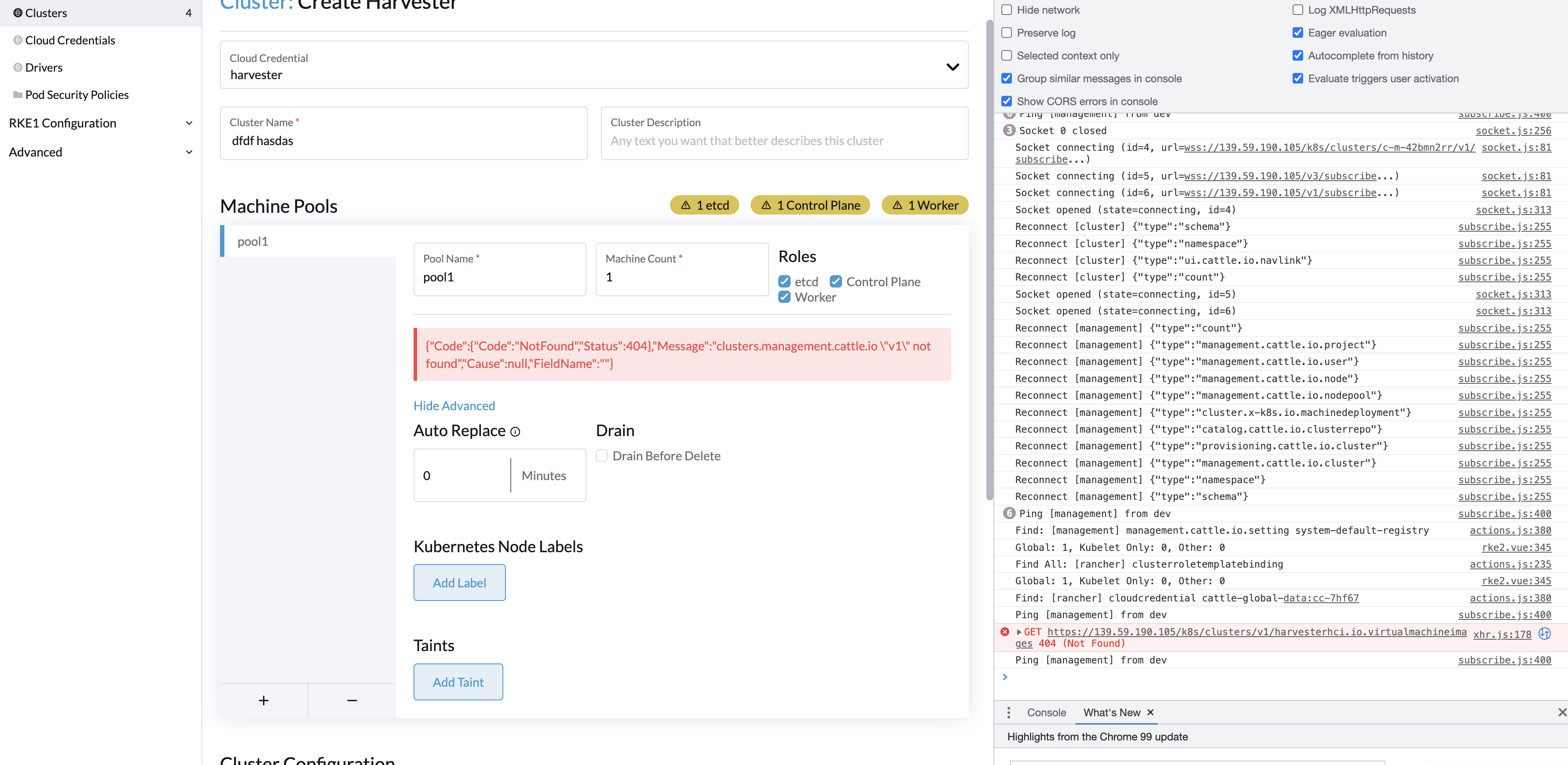 Harvester cluster create form error breaks UI · Issue #5373 · rancher ...