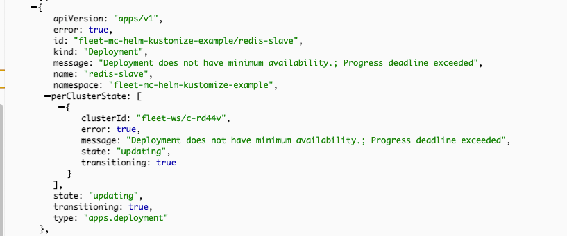 [Fleet Resources] Incorrect individual cluster statuses on git repo when applied to multiple ...