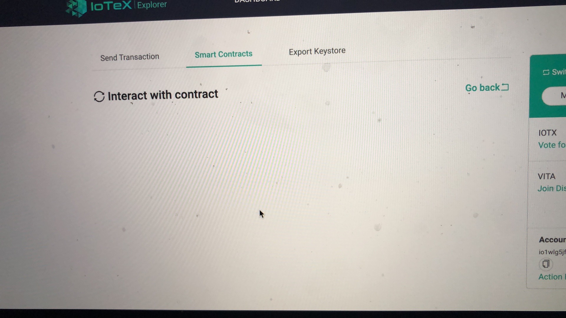 empty interact with contract · Issue #1205 · iotexproject/iotex-desktop-wallet · GitHub
