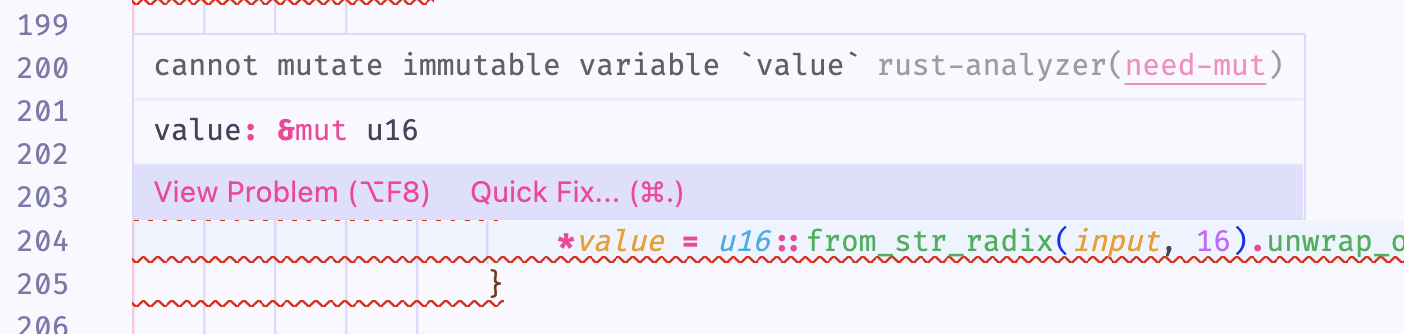 Errors being returned that are not actually valid · Issue #14612 · rust-lang/rust-analyzer · GitHub