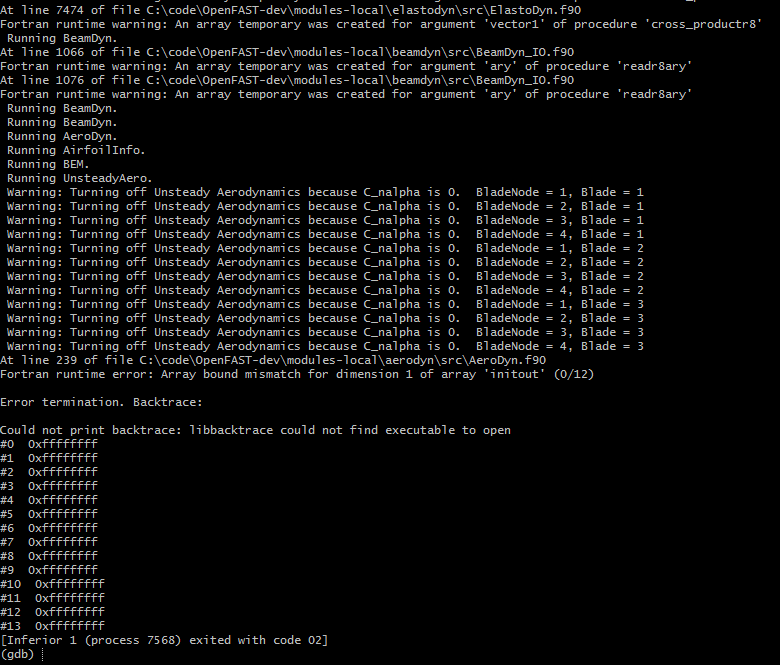 Compiling With Mingw · Issue 192 · Openfastopenfast · Github 1629