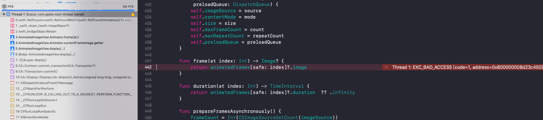 AnimatedImageView.Animator.animatedFrames 线程安全的疑惑 · Issue #1195 · onevcat/Kingfisher · GitHub