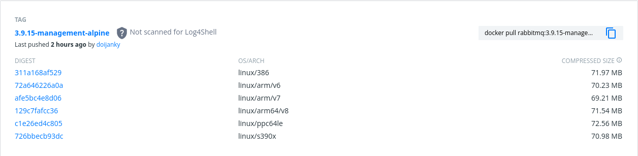 3.9.15-management-alpine is missing the amd64 arch · Issue #556 · docker-library/rabbitmq · GitHub