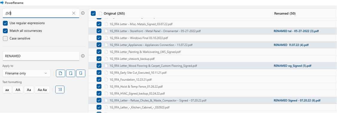 PowerRename Character RegEx "Replace with" functionality · Issue #27236 · microsoft/PowerToys ...