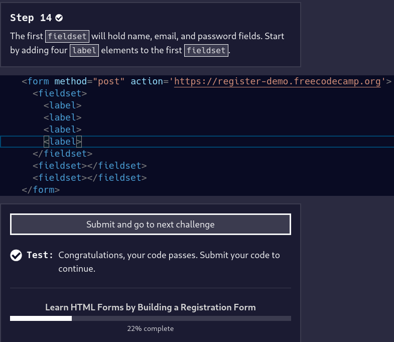 HTML test passing when it shouldn't. Responsive Web Design ...