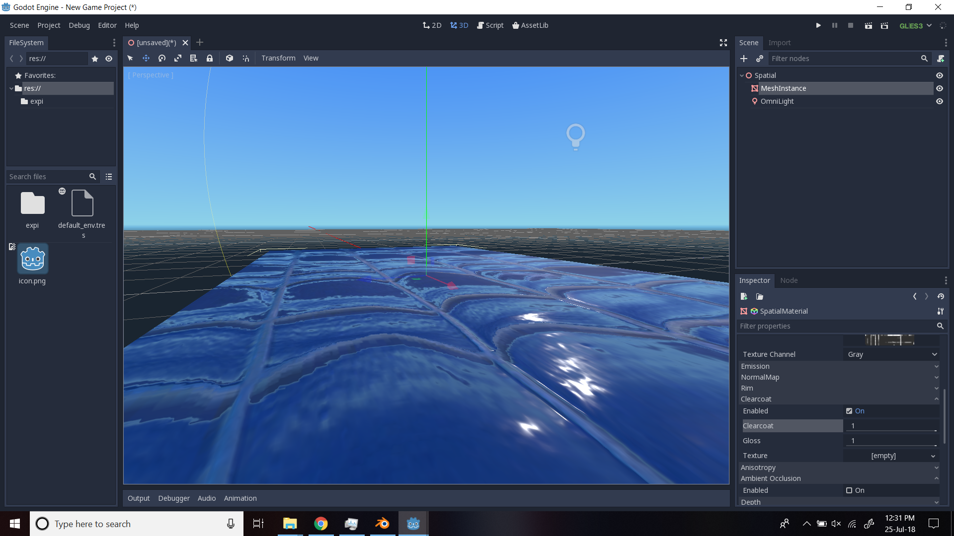 Spatial material's some parameter are not working some of them does not give the expected result ...