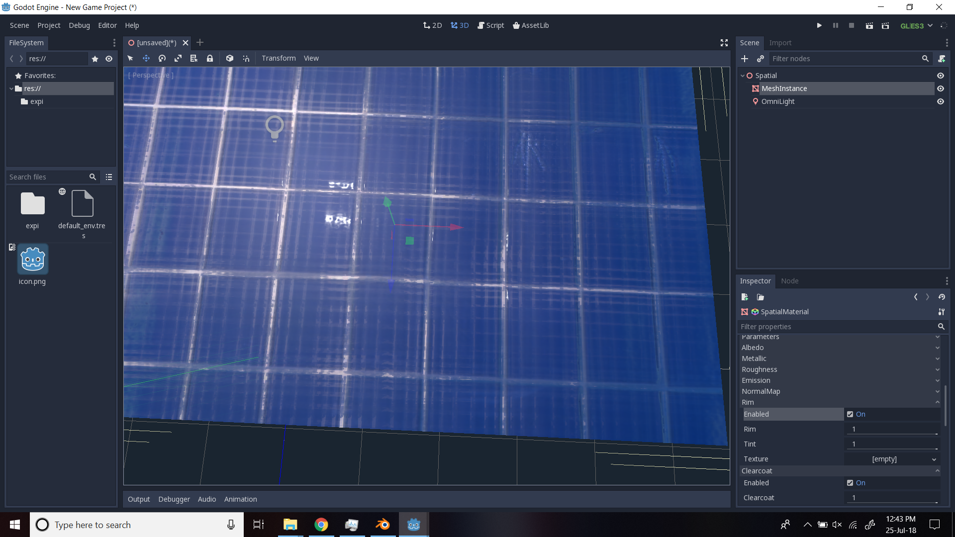 Spatial material's some parameter are not working some of them does not give the expected result ...