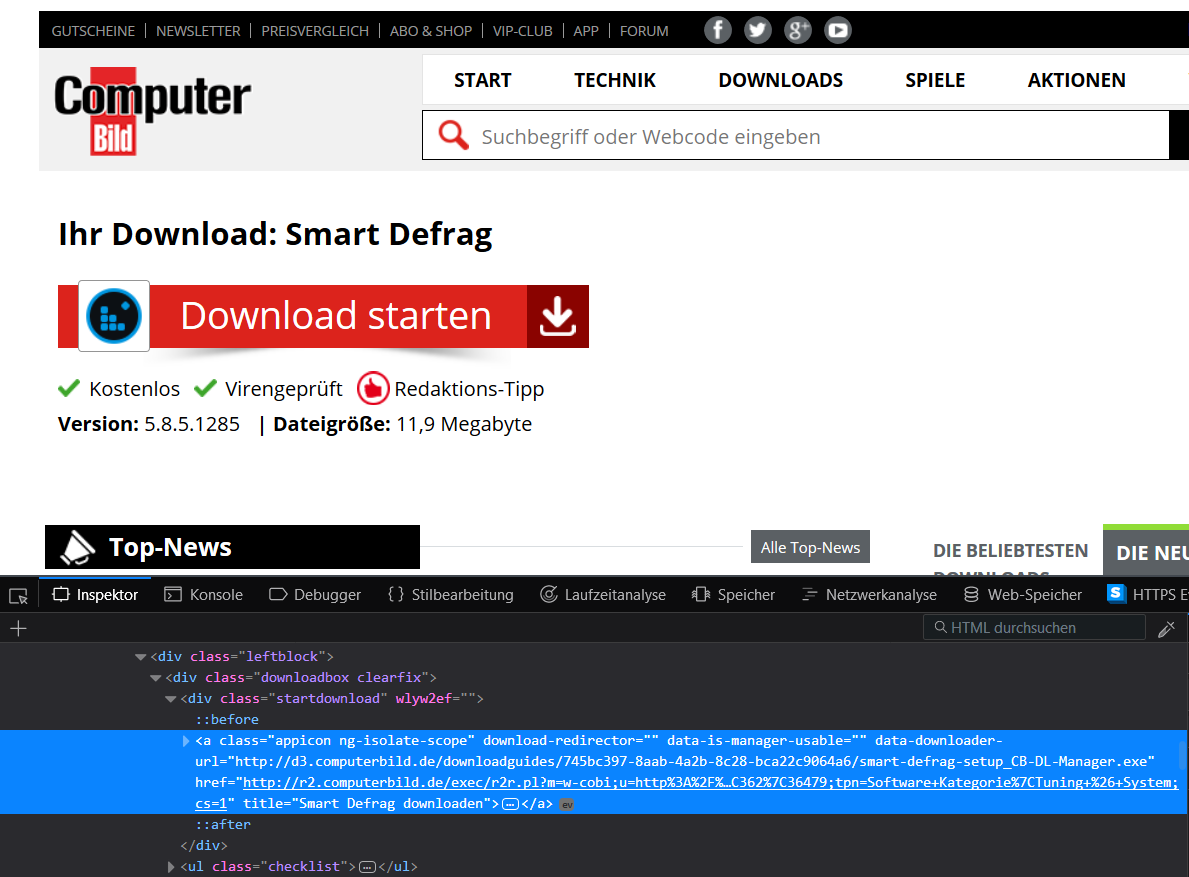 Downloadmanager at computerbild.de · Issue #2086 · uBlockOrigin/uAssets · GitHub