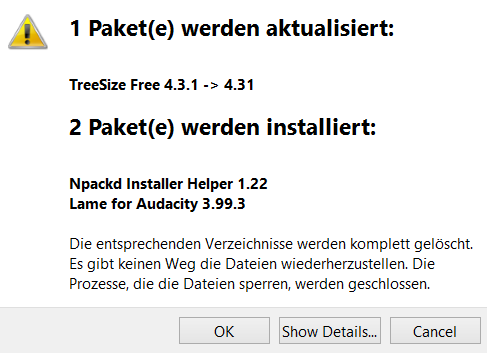 Clicking Update for a package offers to uninstall unrelated packages · Issue #6 · npackd/npackd ...