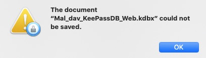 macOS Catalina: Can't save database if it is on a network volume (WebDav) · Issue #986 · MacPass ...