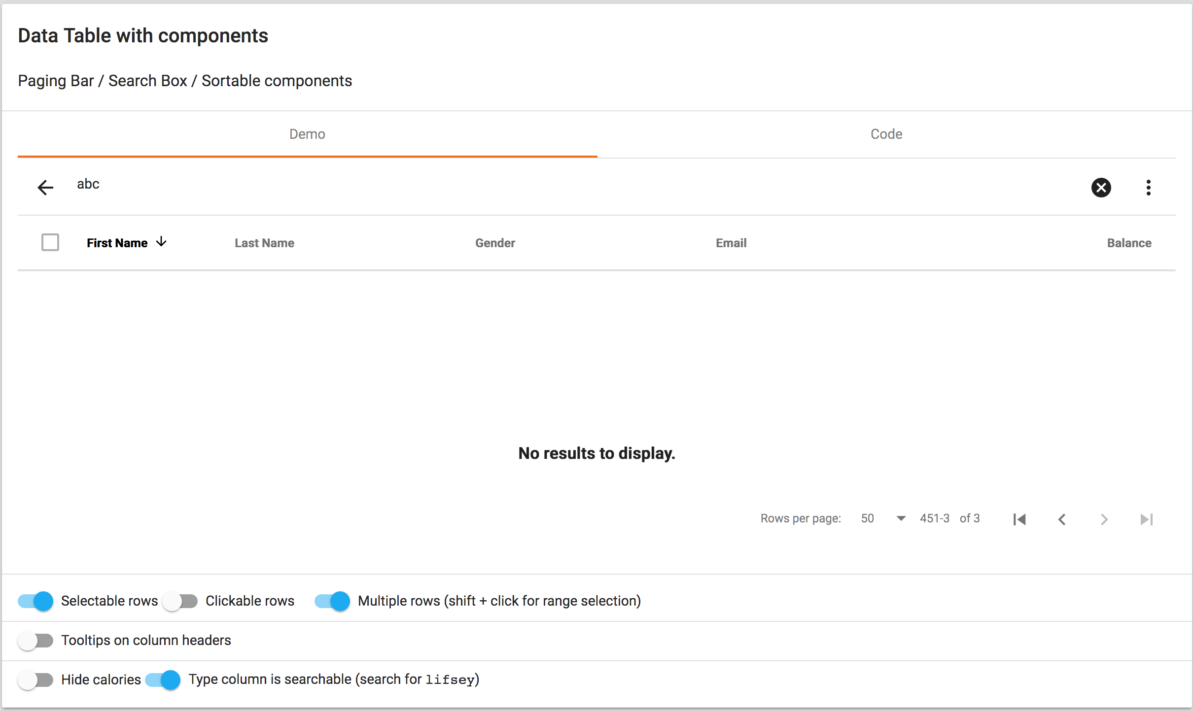 [Bug] Paging Bar range incorrect when using search with data table · Issue #1202 · Teradata ...