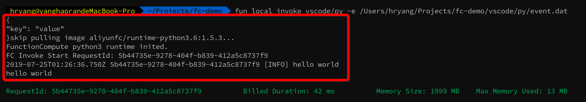 fun local invoke 日志输出显示优化 · Issue #283 · alibaba/funcraft · GitHub