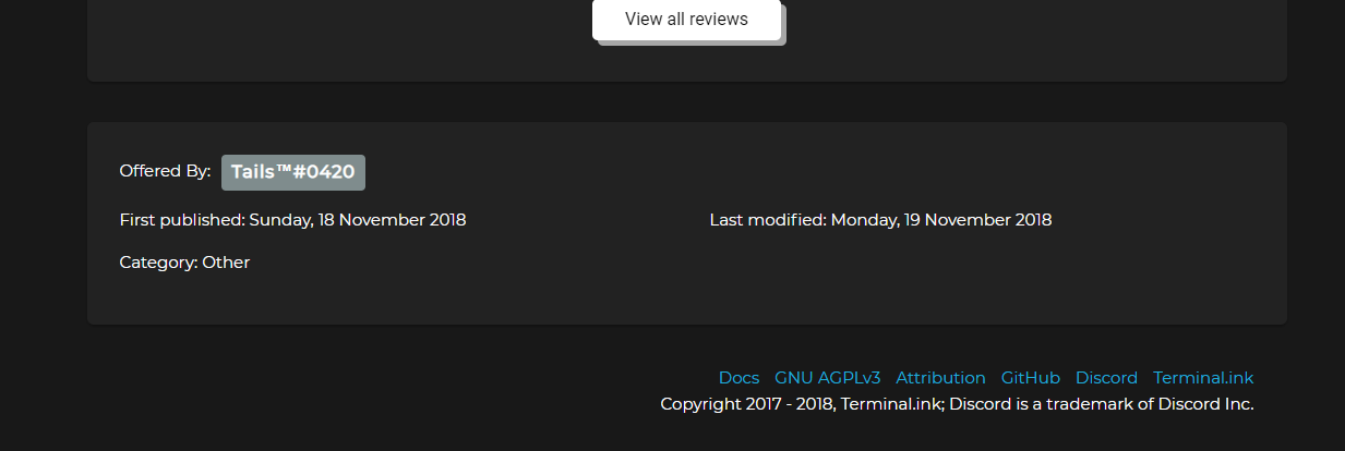 Add library bot was built on · Issue #59 · Terminal/discordapps.dev · GitHub