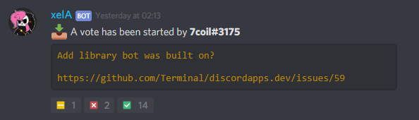 Add library bot was built on · Issue #59 · Terminal/discordapps.dev · GitHub