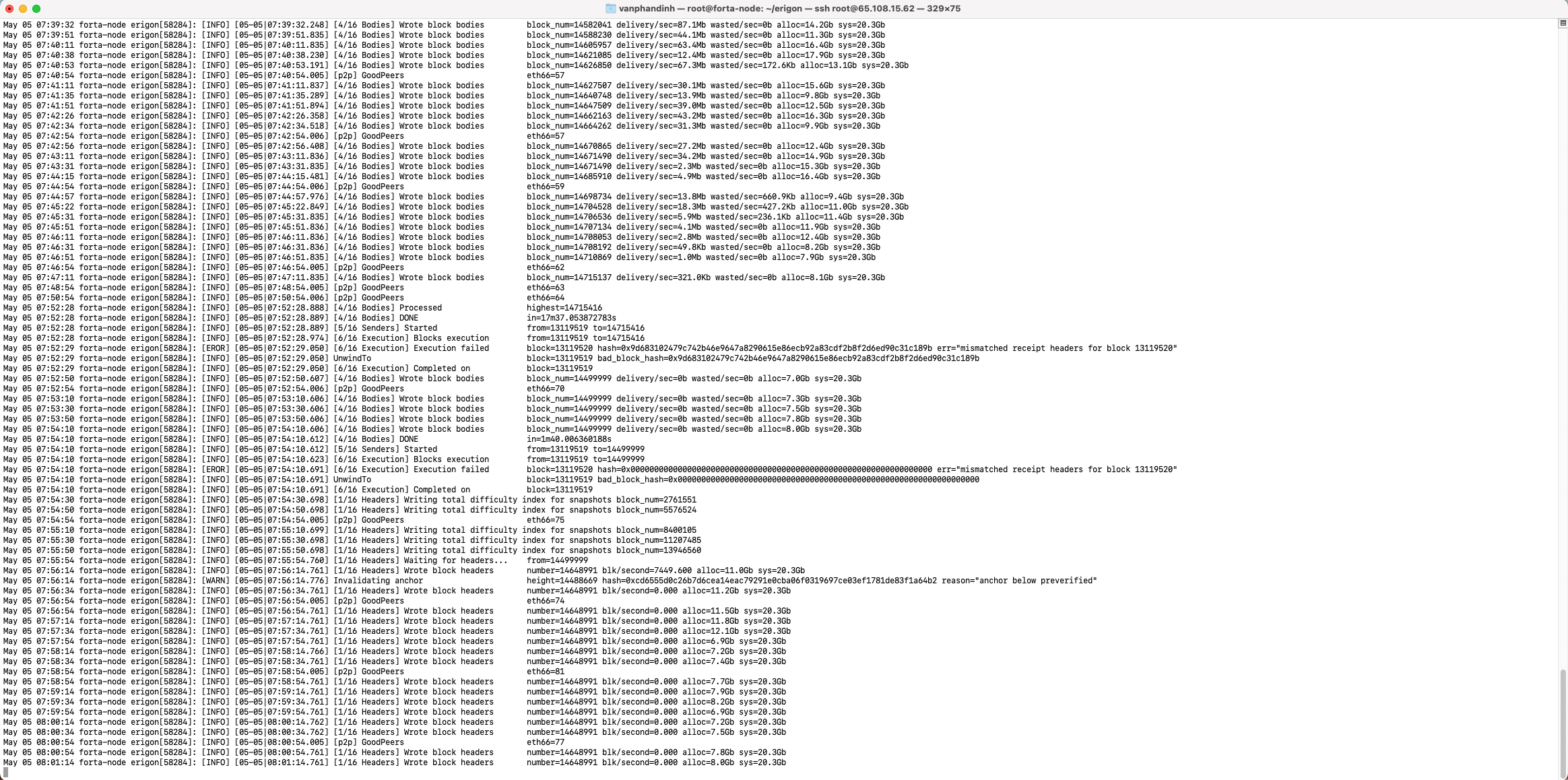 Stuck At `wrote Block Headers` · Issue 4081 · Erigontecherigon · Github