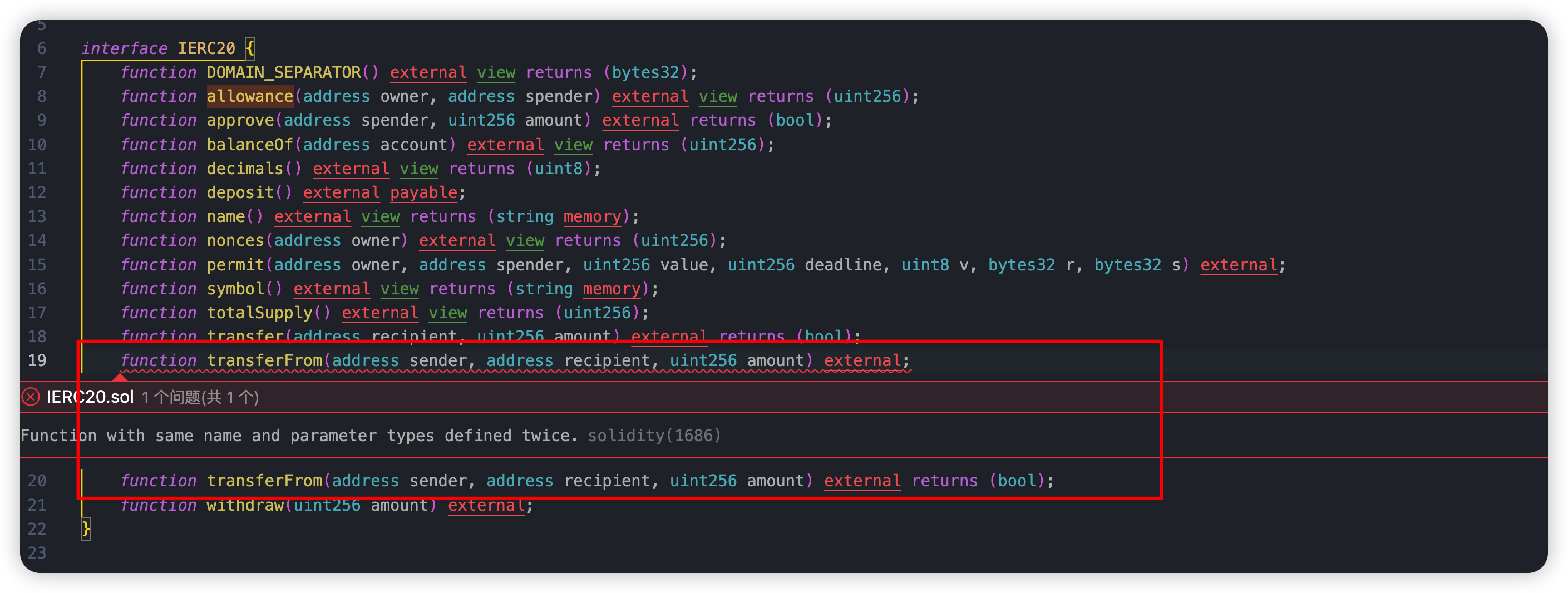 Interface Error Computing · Issue 513 · Nomicfoundationhardhat Vscode · Github
