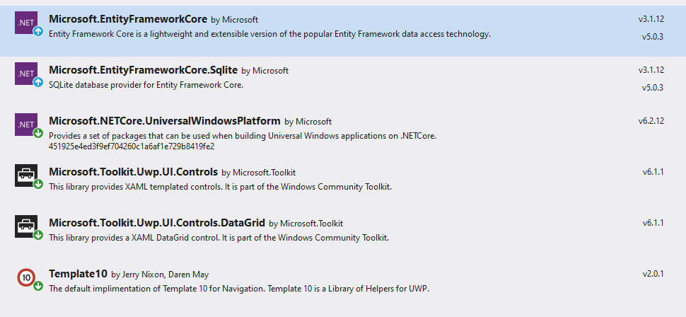 Problem With Uwp And 5xxx Versions · Issue 24294 · Dotnetefcore · Github 