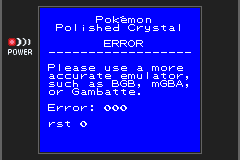 Pokemon Polished Crystal romhack crashes with a DMA error · Issue #37 ...