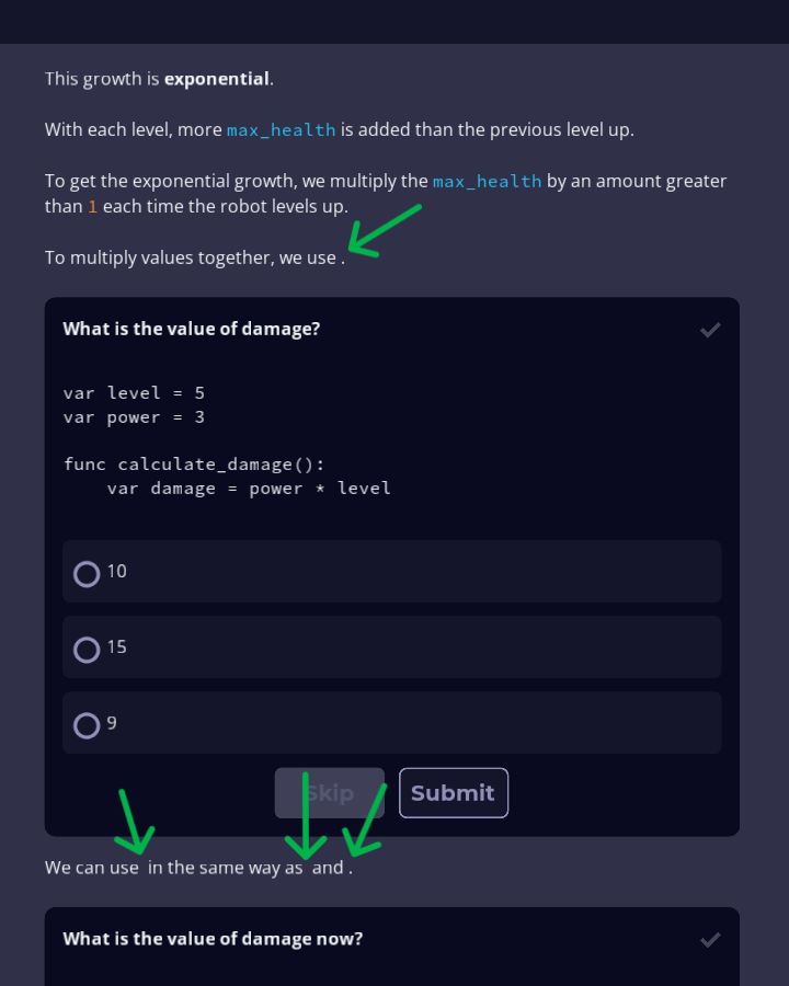 Lessons 13, 14, & 27 - Comparison operators are missing · Issue #885 · GDQuest/learn-gdscript ...