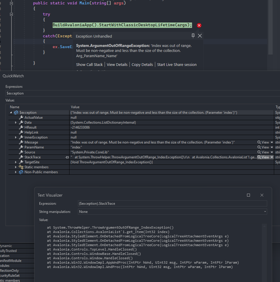 Avalonia 11.0.4 internal error after closing the main application window · Issue #12799 ...