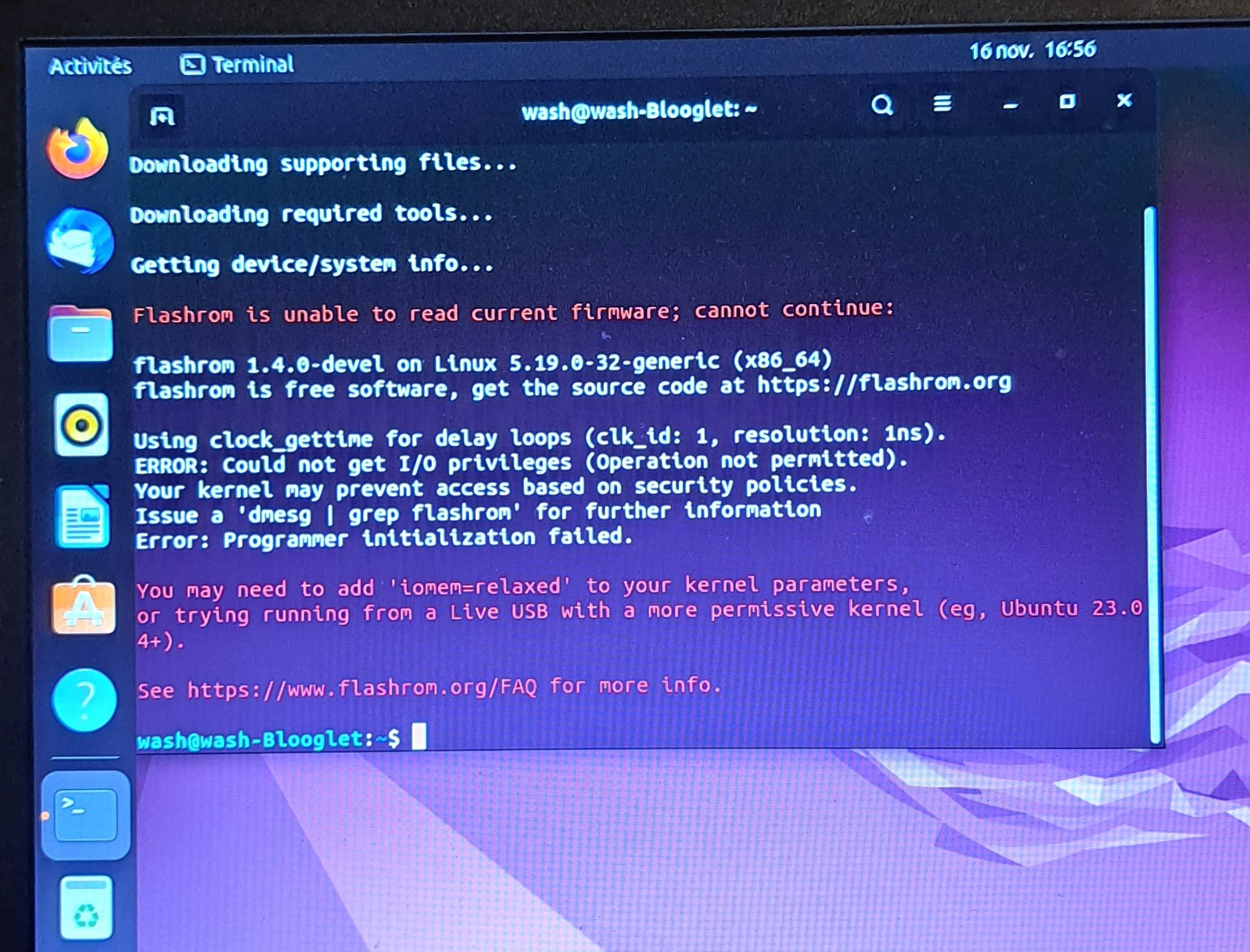 putting an EOL device back on stock ChromeOS is a bad idea. Flex is the best path forward for ...