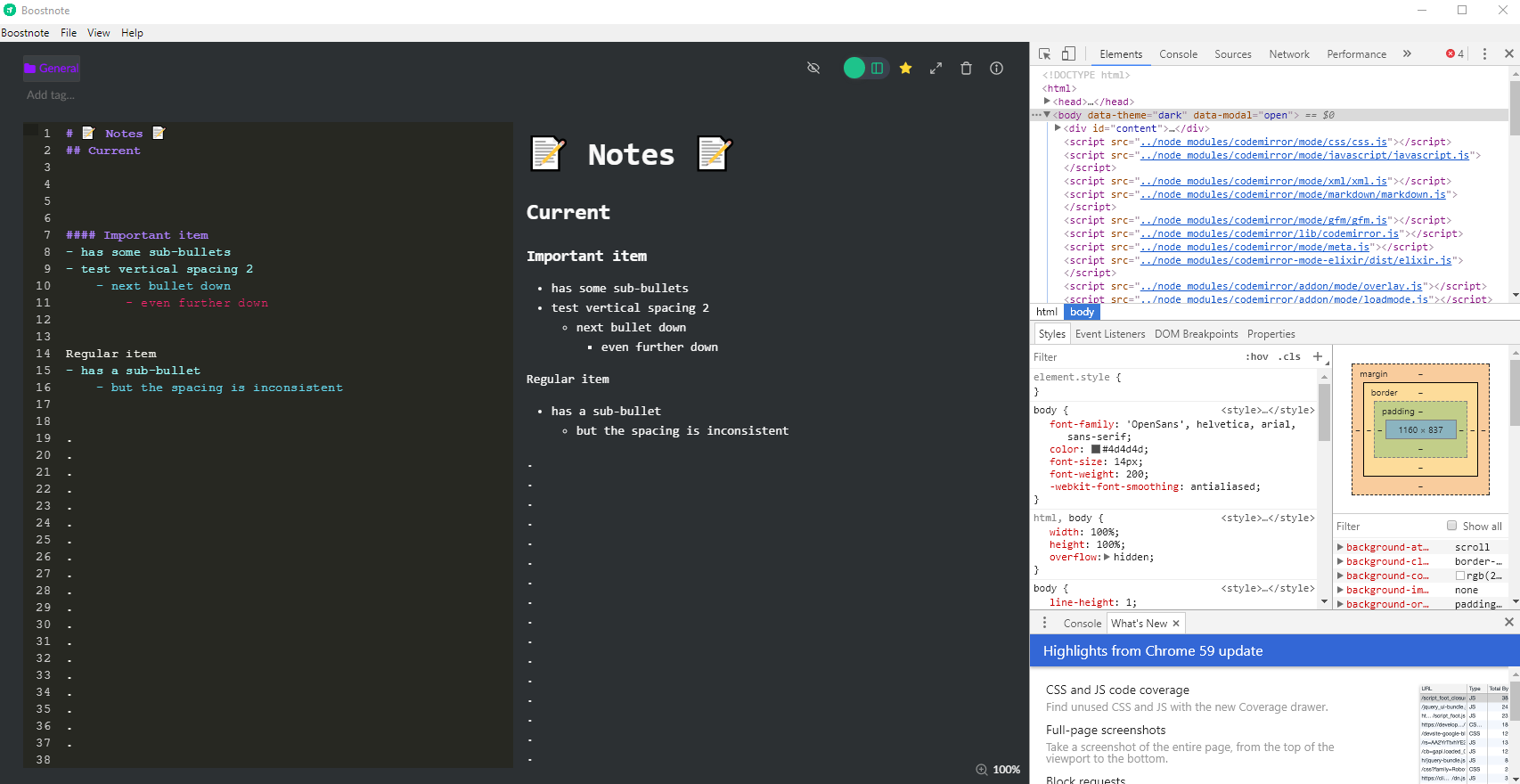 Inconsistent vertical spacing · Issue #2118 · BoostIO/BoostNote-Legacy · GitHub