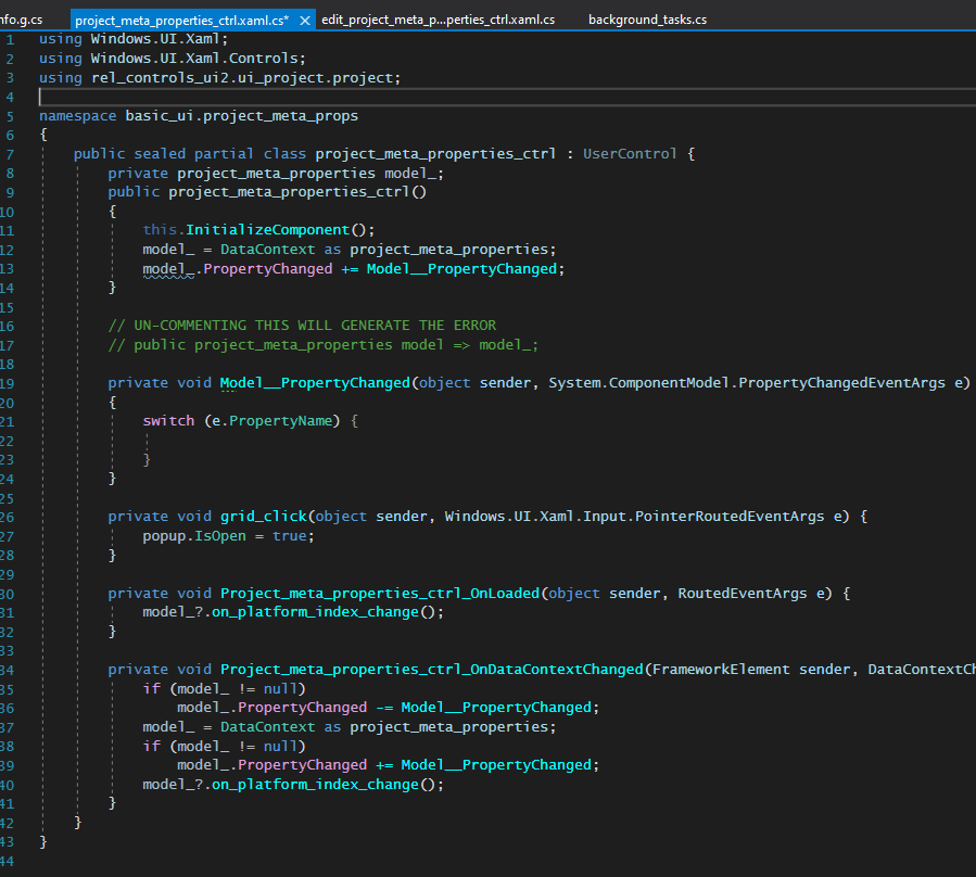 Uwp Nullreferenceexception Then Xamlparseexception Cannot Create Instance Of Type · Issue
