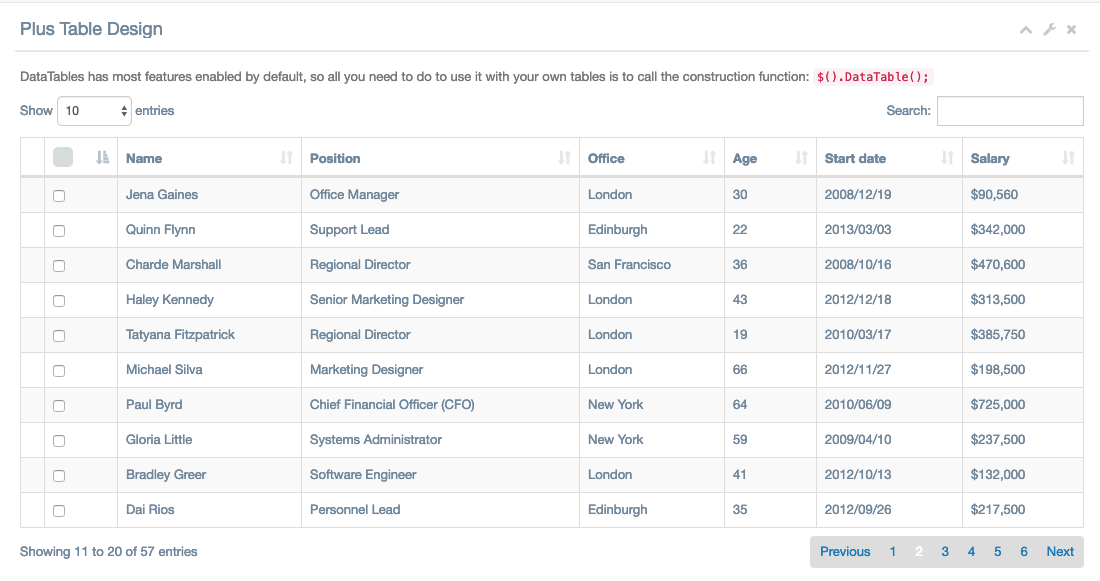 Dynamic dataTable iCheck box missing on paginations. · Issue #781 · ColorlibHQ/gentelella · GitHub