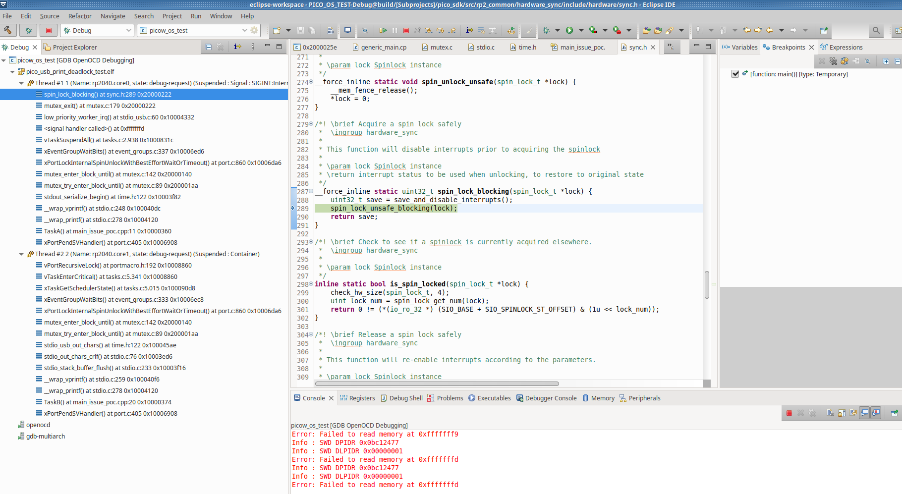 printf deadlock usb using two tasks · Issue #1453 · raspberrypi/pico-sdk · GitHub