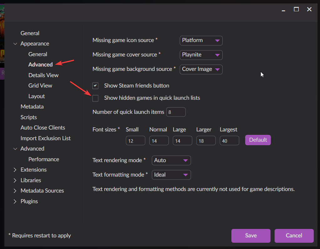 Hidden games appear in notification area menu · Issue #2201 ...