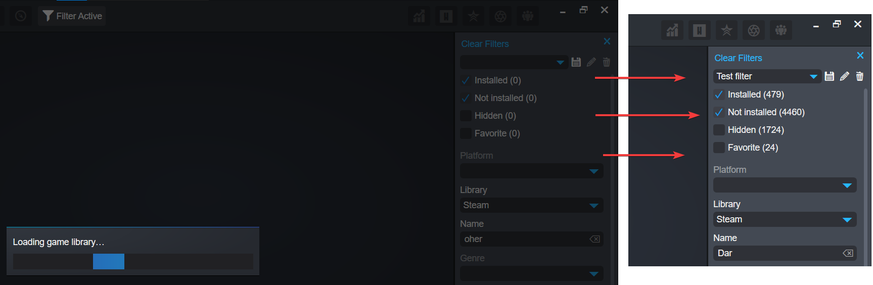 P9 Beta: Active filters get reset to the selected filter preset after ...