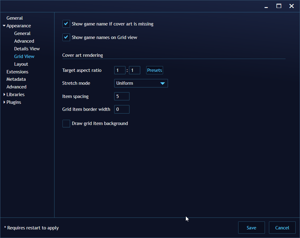 Add free-form as a grid preset during setup · Issue #1467 · JosefNemec/Playnite · GitHub