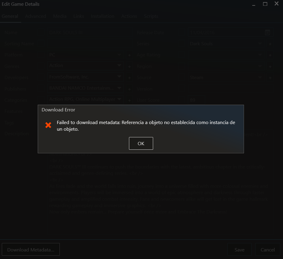 "Object reference not set to an instance of an object" error when ...