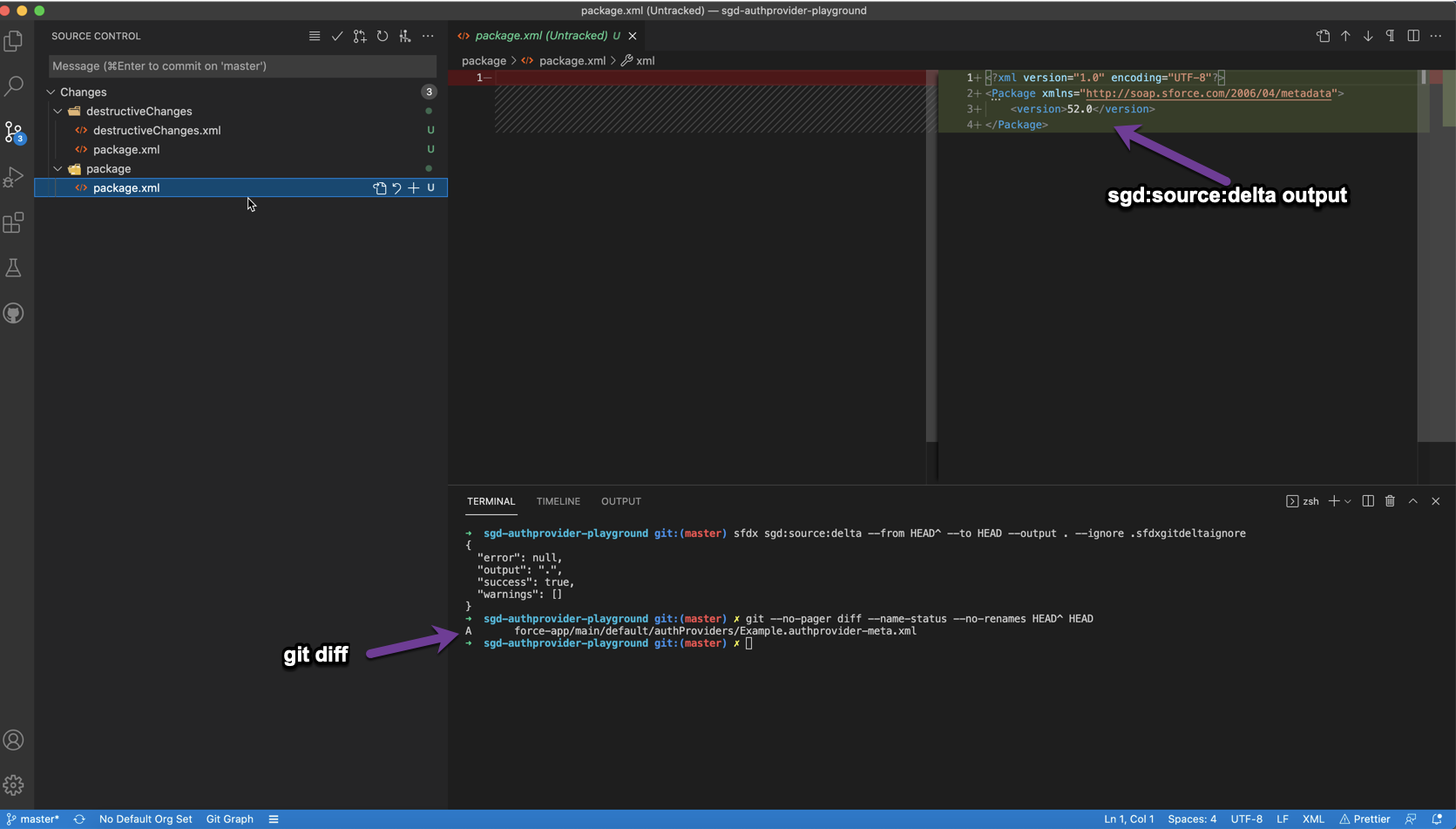 Auth Provider not added to generated package.xml · Issue #165 · scolladon/sfdx-git-delta · GitHub