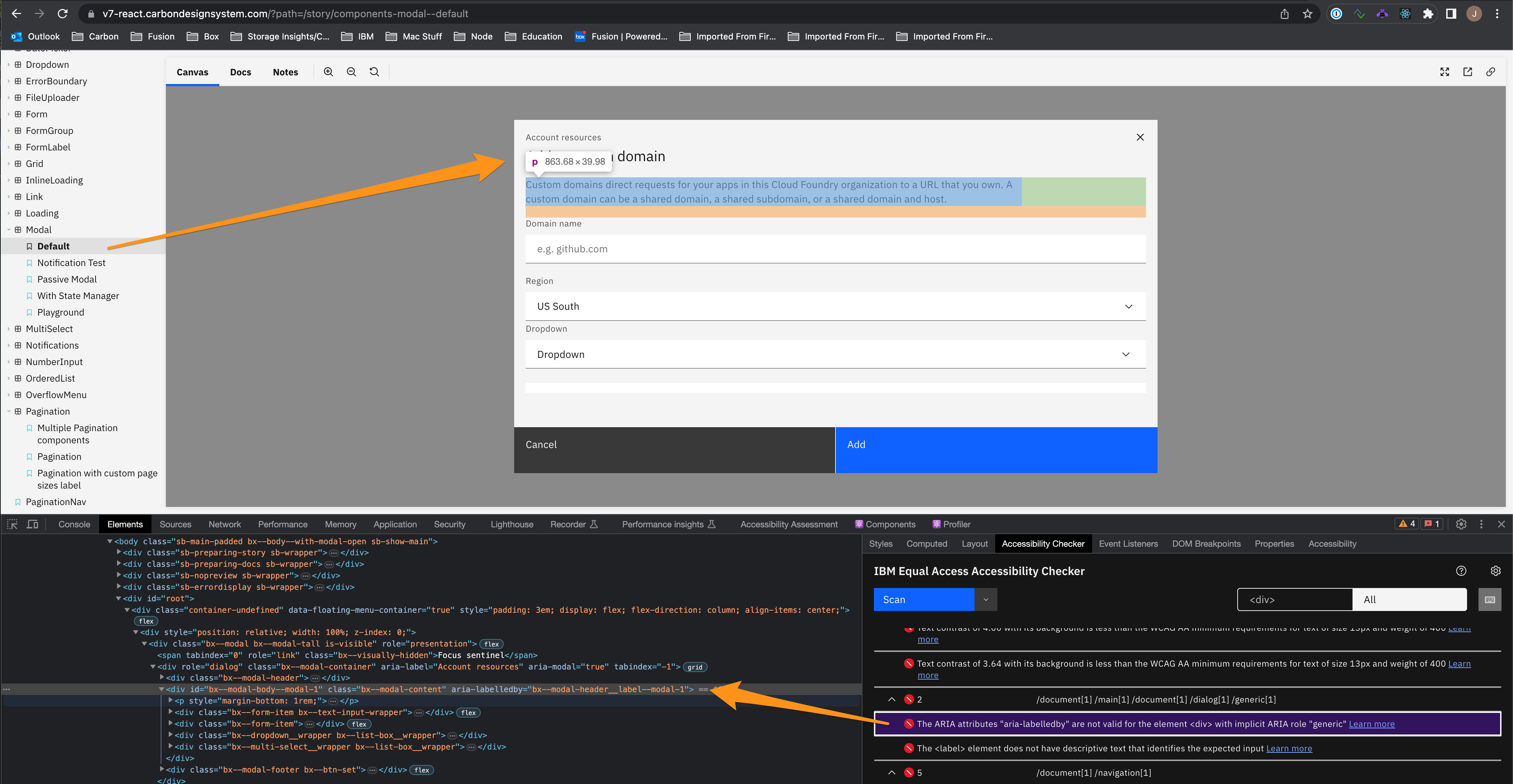 A11y Modal · Issue 14161 · Carbon Design Systemcarbon · Github