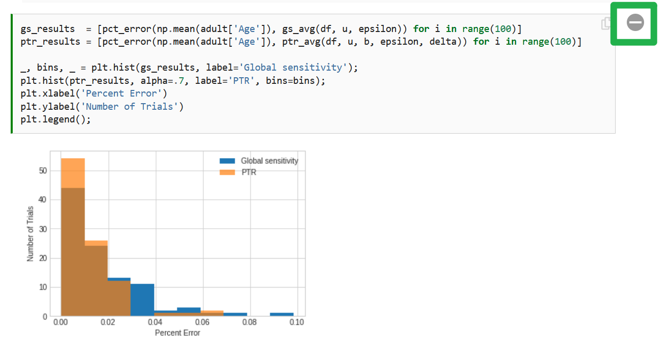 For some illustrative images, it could be better to hide (toggle) the code and just show the ...