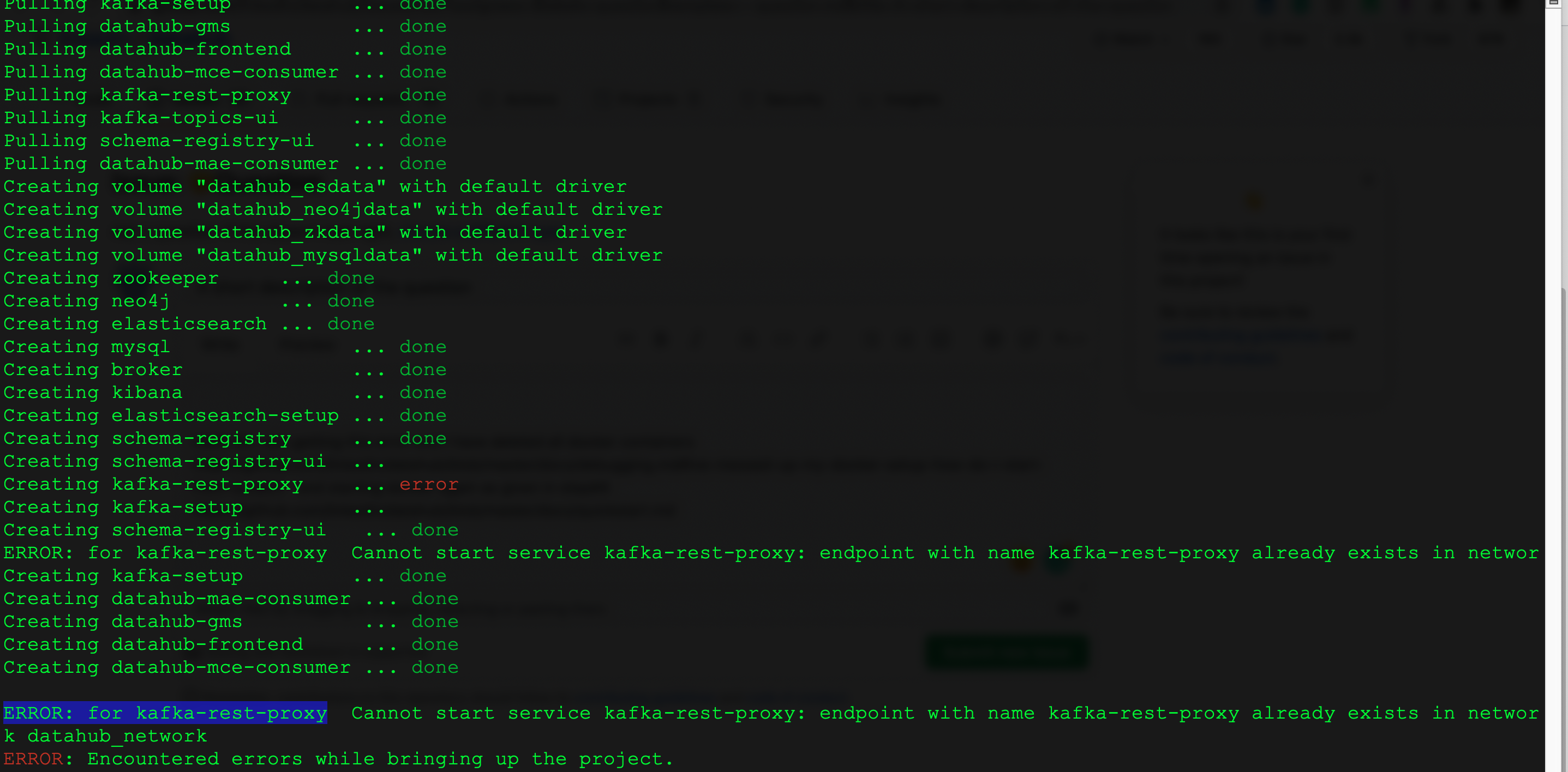 A Short Description Of The Question · Issue 1954 · Datahub Project Datahub · Github