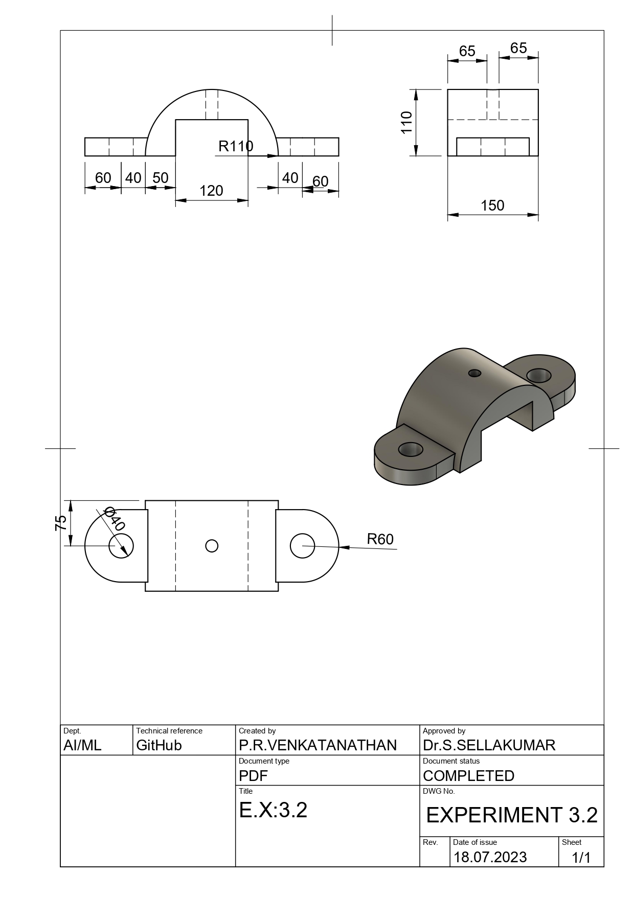GitHub - 23000285/EX.-No.3.2.-CREATE-3D-MODEL-FROM-ORTHOGRAPHIC-PROJECTION