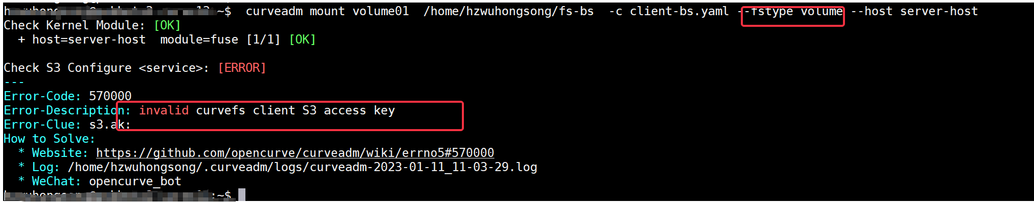 When The Backend Type Is Specified As Curvebs S3 Information Is Still Required · Issue 2197